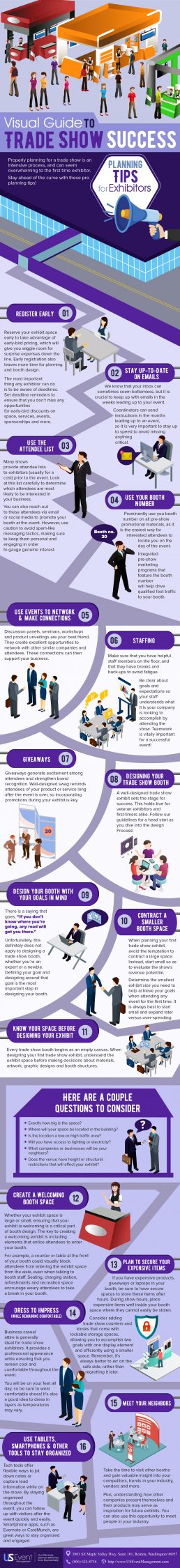 Infographic: 16 Tips and Tricks for Tradeshow Success - TradeshowGuy Blog